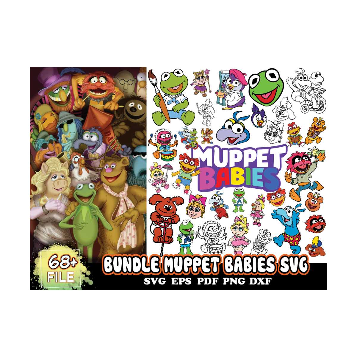68 Bundle Muppet Babies Svg, Disney Svg, Muppet Svg | Inspire Uplift