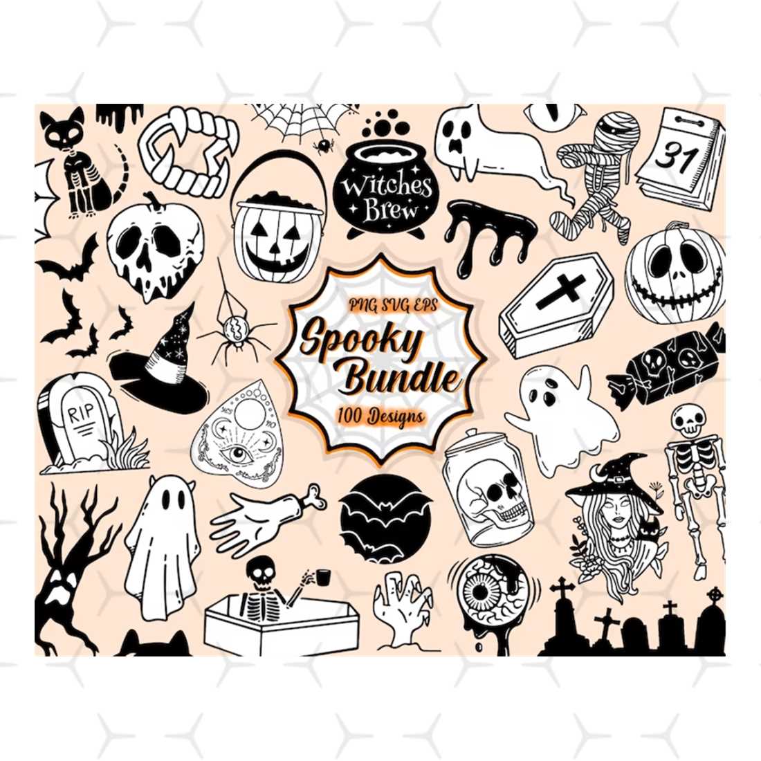 Spooky vibes SVG bundle, Halloween svg, spooky svg, files fo | Inspire ...