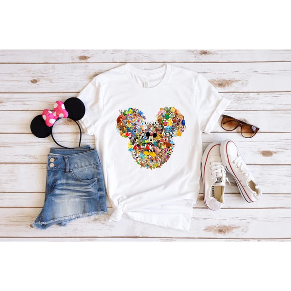 Disney Shirt, Mickey head Disney characters Tshirt Disney Ea - Inspire ...