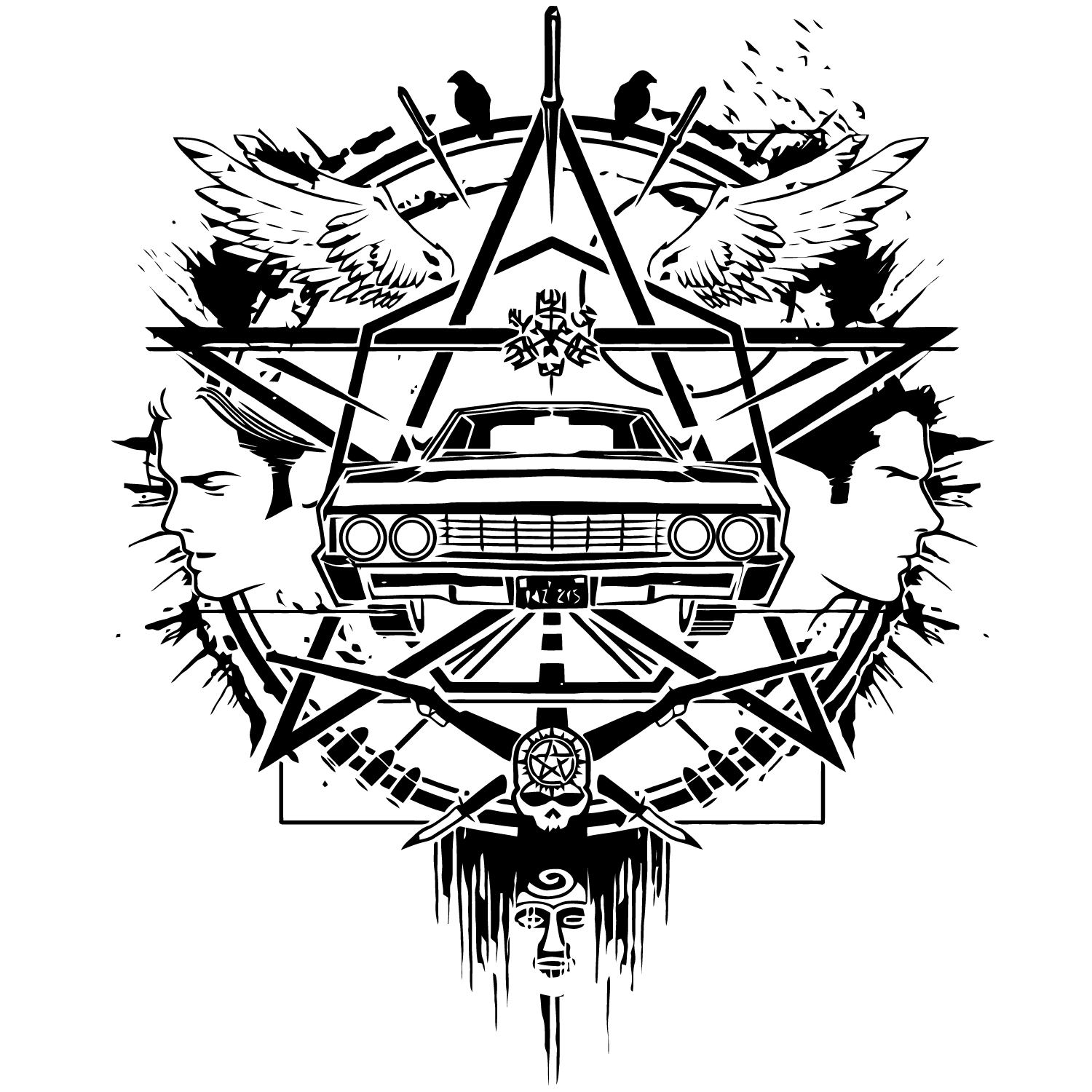 Supernatural Svg, Supernatural Png, Winchester Svg, Castiel - Inspire ...