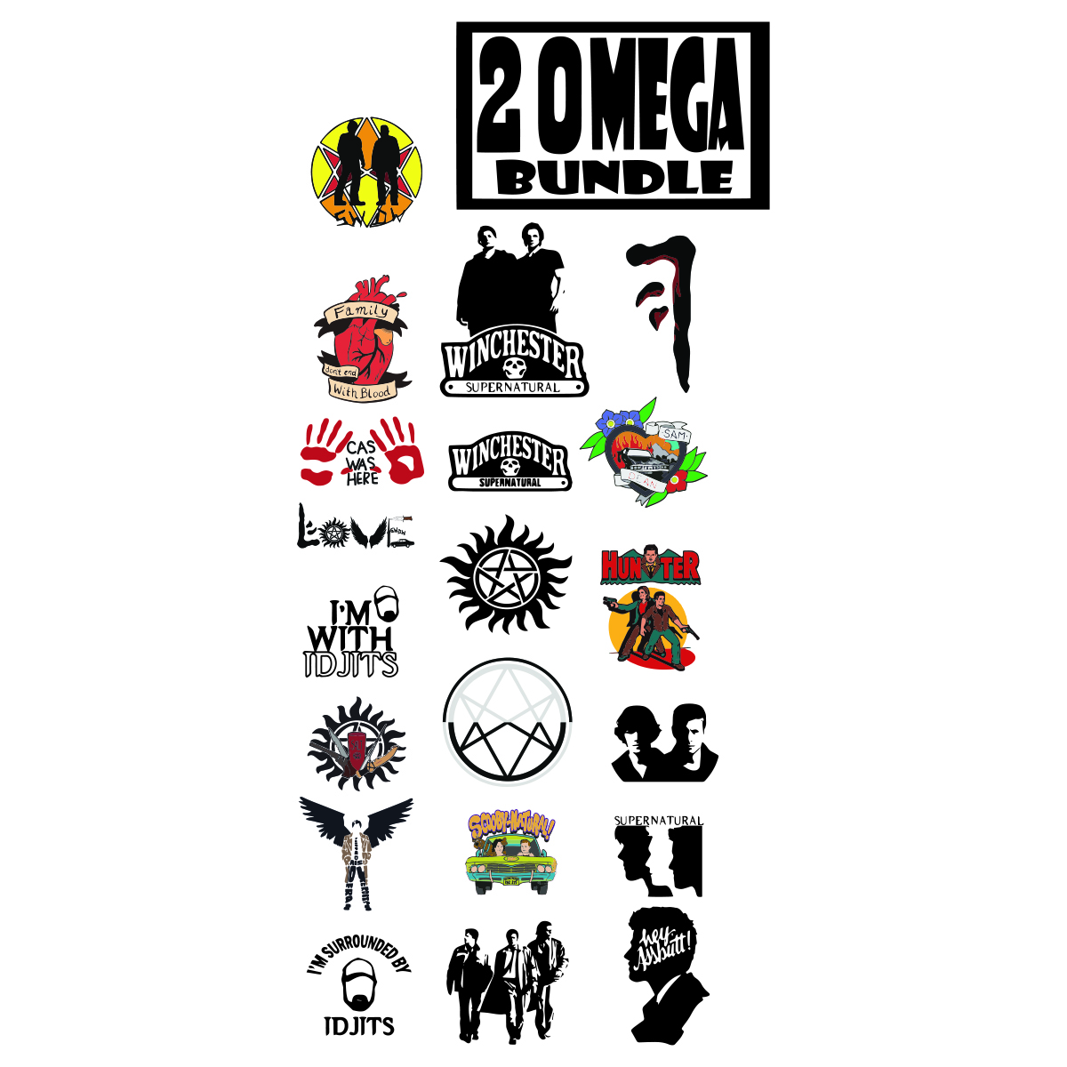 Supernatural Svg, Supernatural Png, Winchester Svg, Castiel - Inspire ...