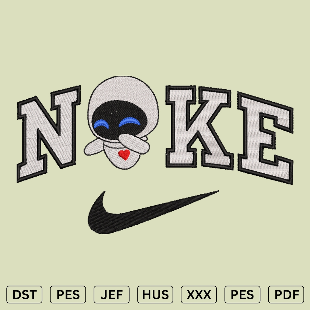 Nike X Eve Embroidery Design - Nike Machine Embroidery Files - Inspire ...