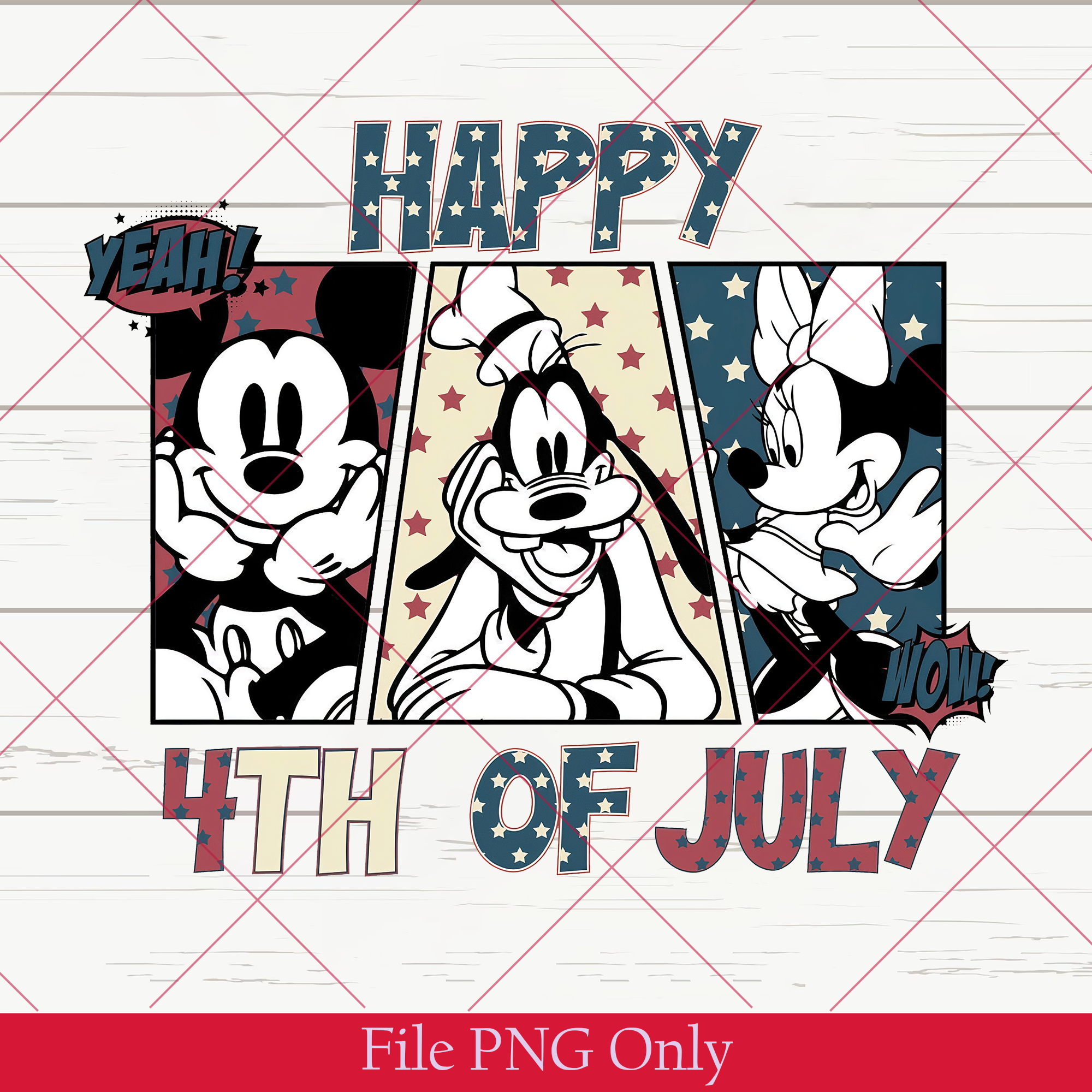Retro Disney 4th Of July Mickey Minnie PNG, Patriotic Mouse | Inspire ...