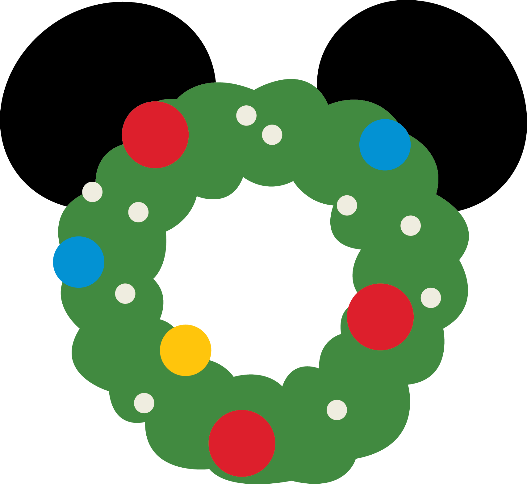 Mickey Wreath Svg | Inspire Uplift