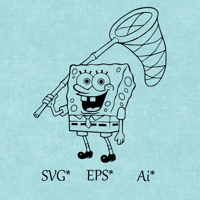 Spongebob SVG, Square Pants, Yellow Square Sponge, Nursery, | Inspire ...