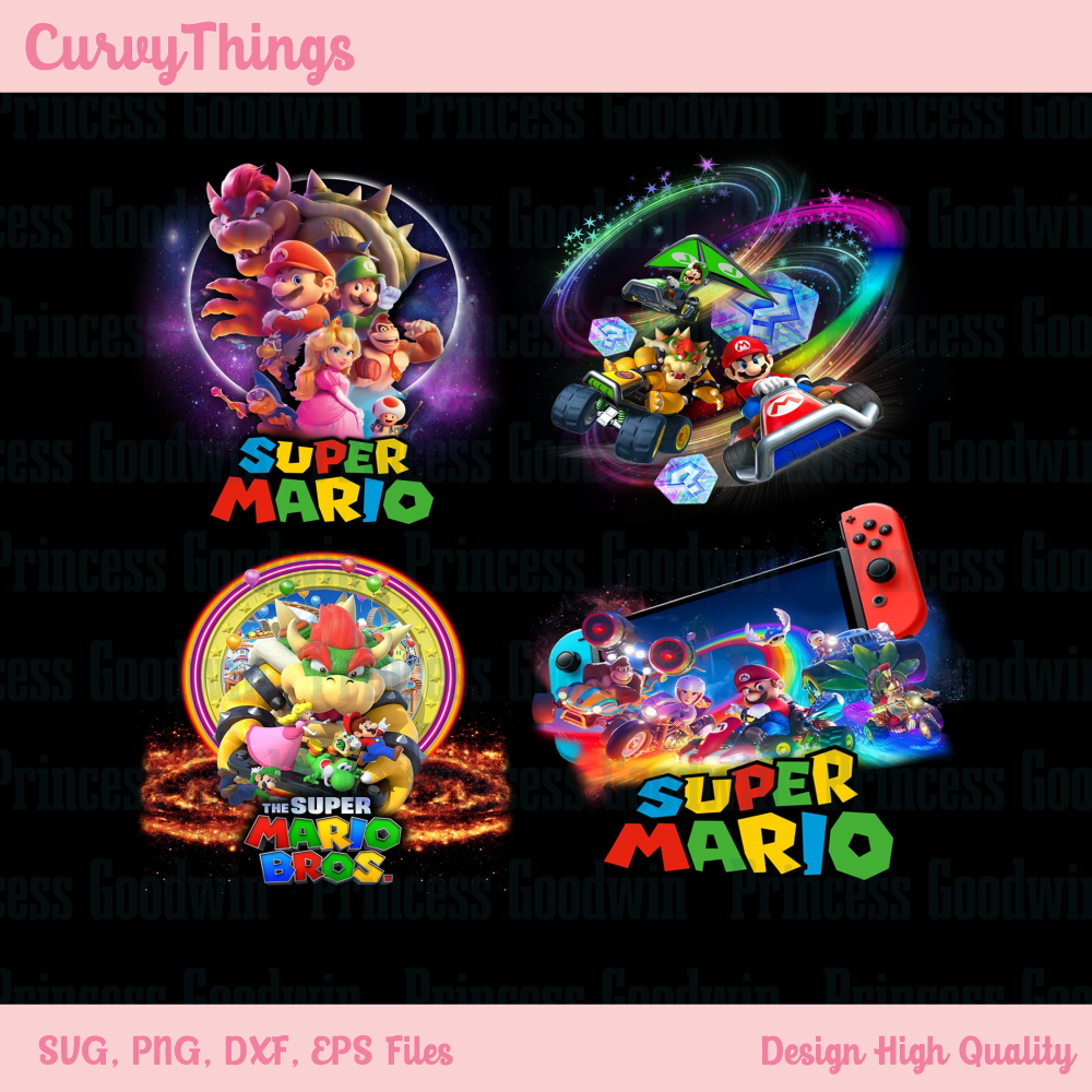 Bundle Super-Mario Movie Png, Gaming Kid Bros Png, Princess | Inspire ...