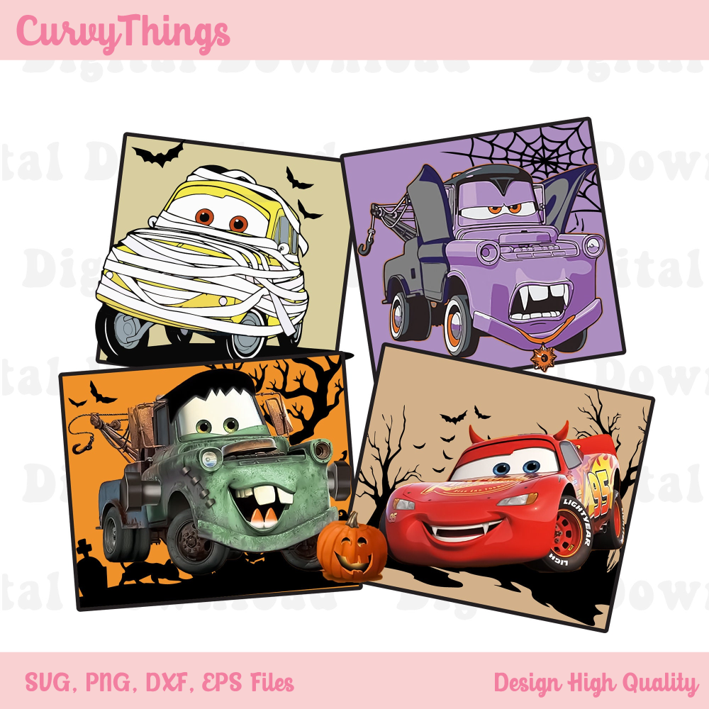 Funny Pixar Cars Halloween Png, Lightning Mc Queen Png, Matt | Inspire ...