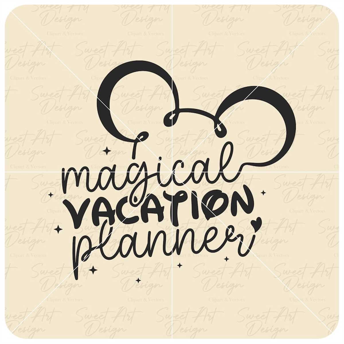 Magical Vacation Planner SVG, Magical Kingdom SVG, Family Tr | Inspire ...