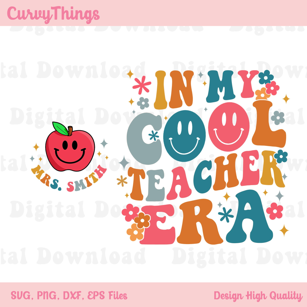 Personalized In My Cool Teacher Era Png, Teacher Appreciatio | Inspire ...