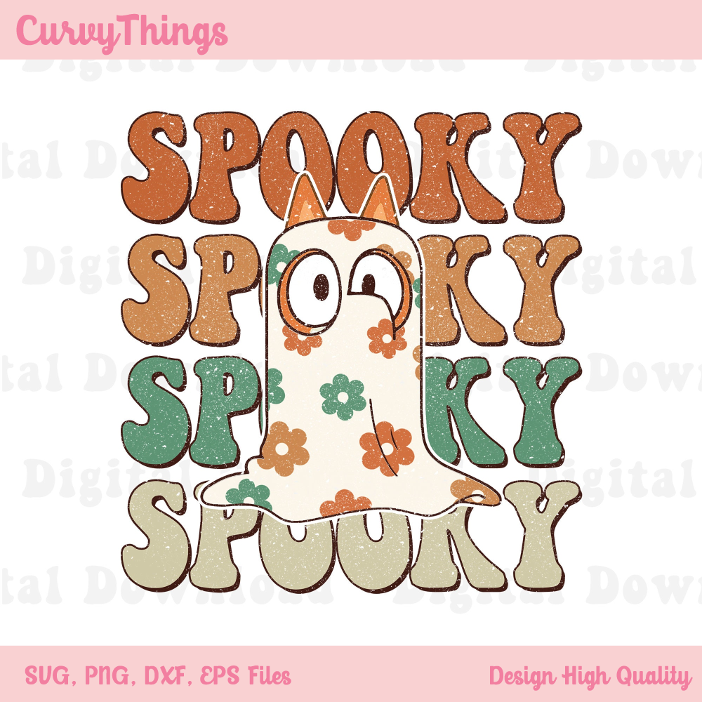 Spooky Bluey Halloween Png, Bluey Ghost Png, Bluey Trick Or | Inspire ...