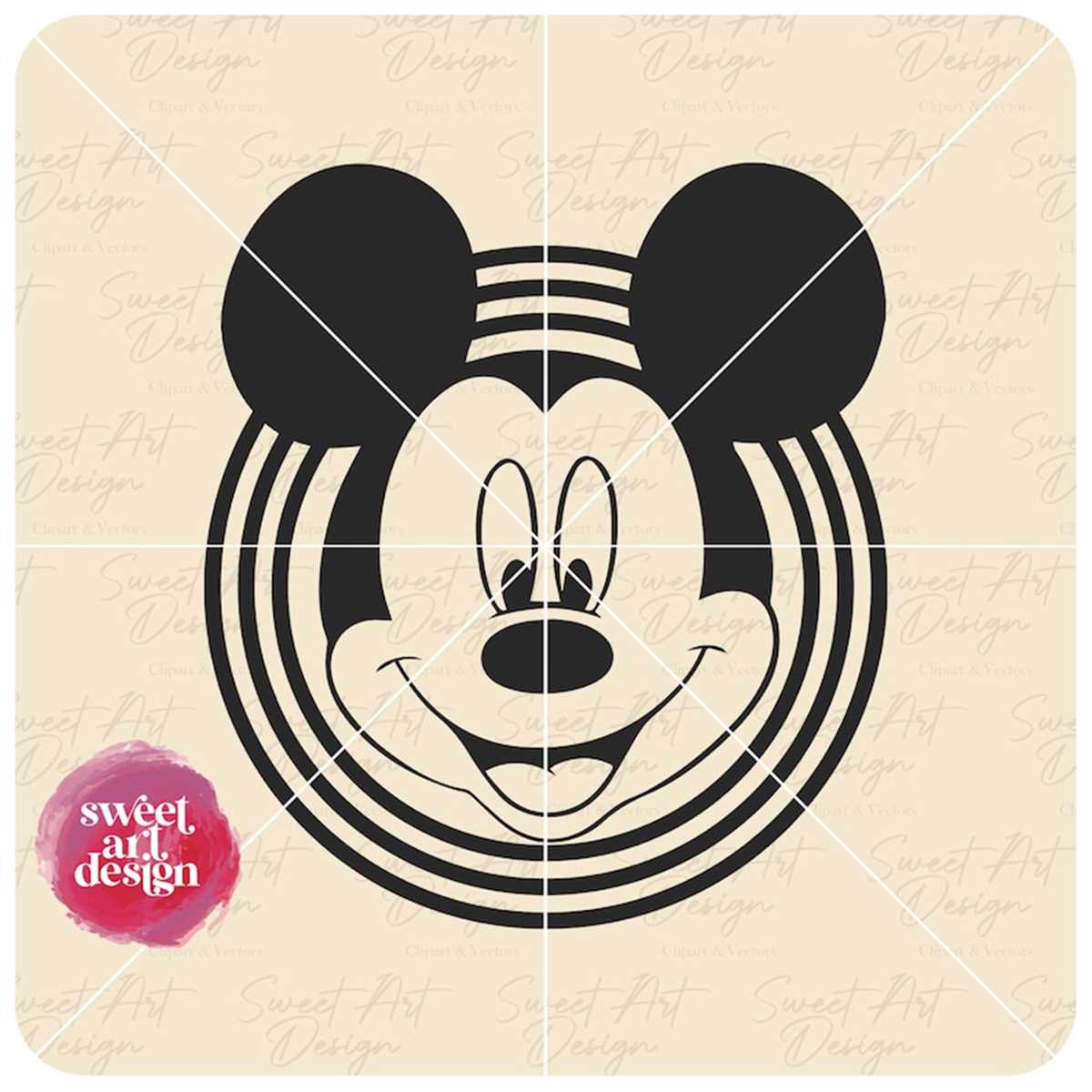 Mickeyy Face In Circles SVG, Mouse Family Trip SVG, Family V - Inspire ...