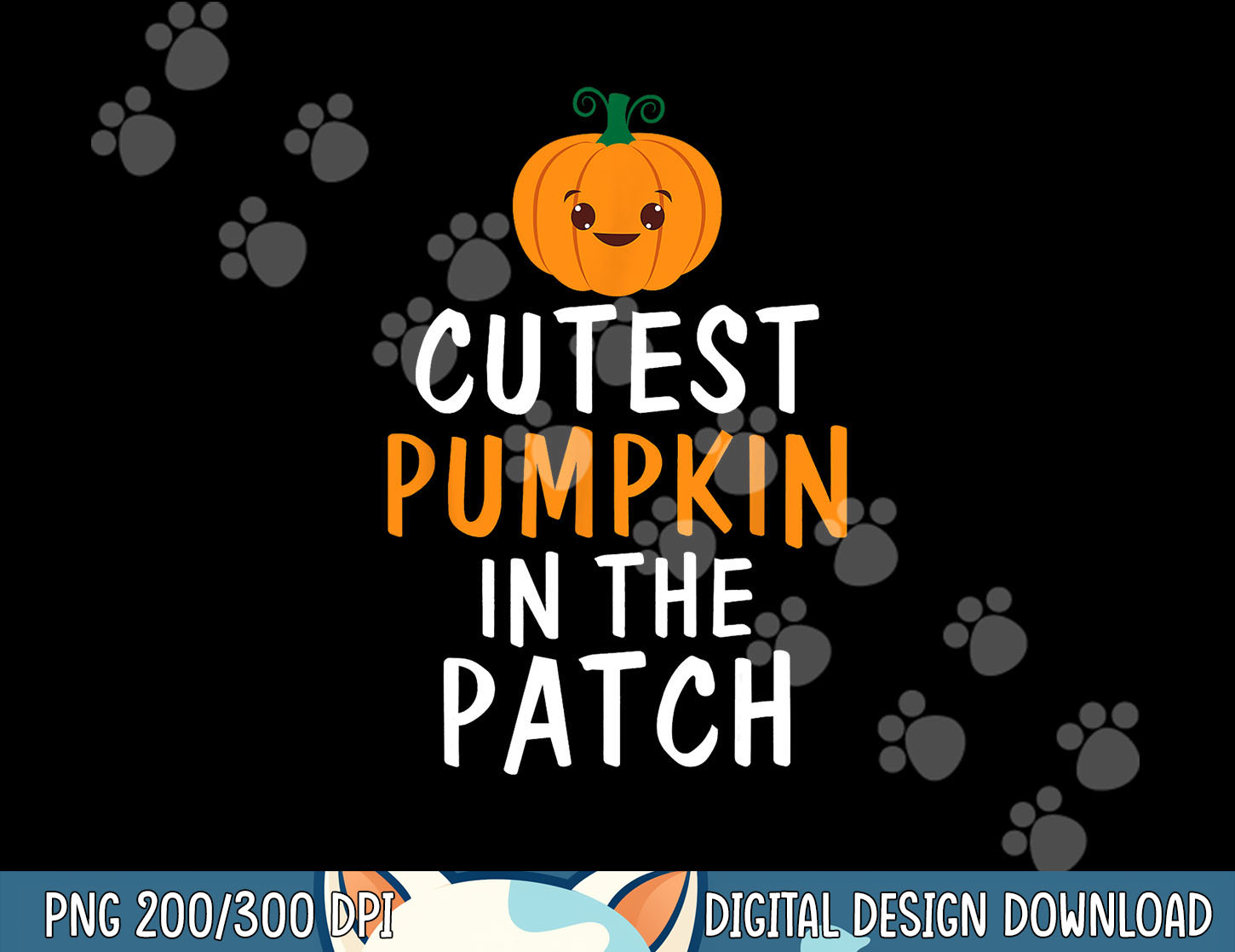 Cutest Pumpkin In The Patch - Fun Halloween Gift png, sublim | Inspire ...