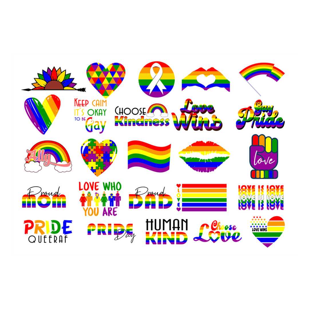 Pride Lgbt Bundle Svg, Lgbt Svg, Gay Pride Svg, Lgbt Bundle, - Inspire ...