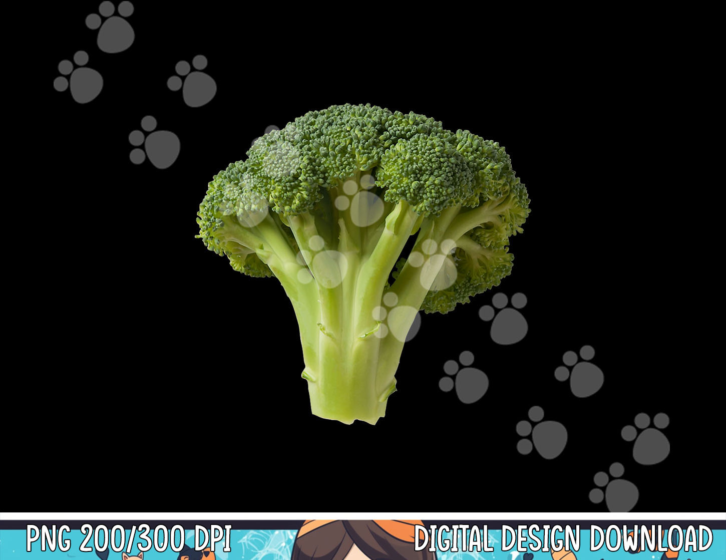 Broccoli Piece Thick Green Stalk Halloween Costume png,subli | Inspire ...