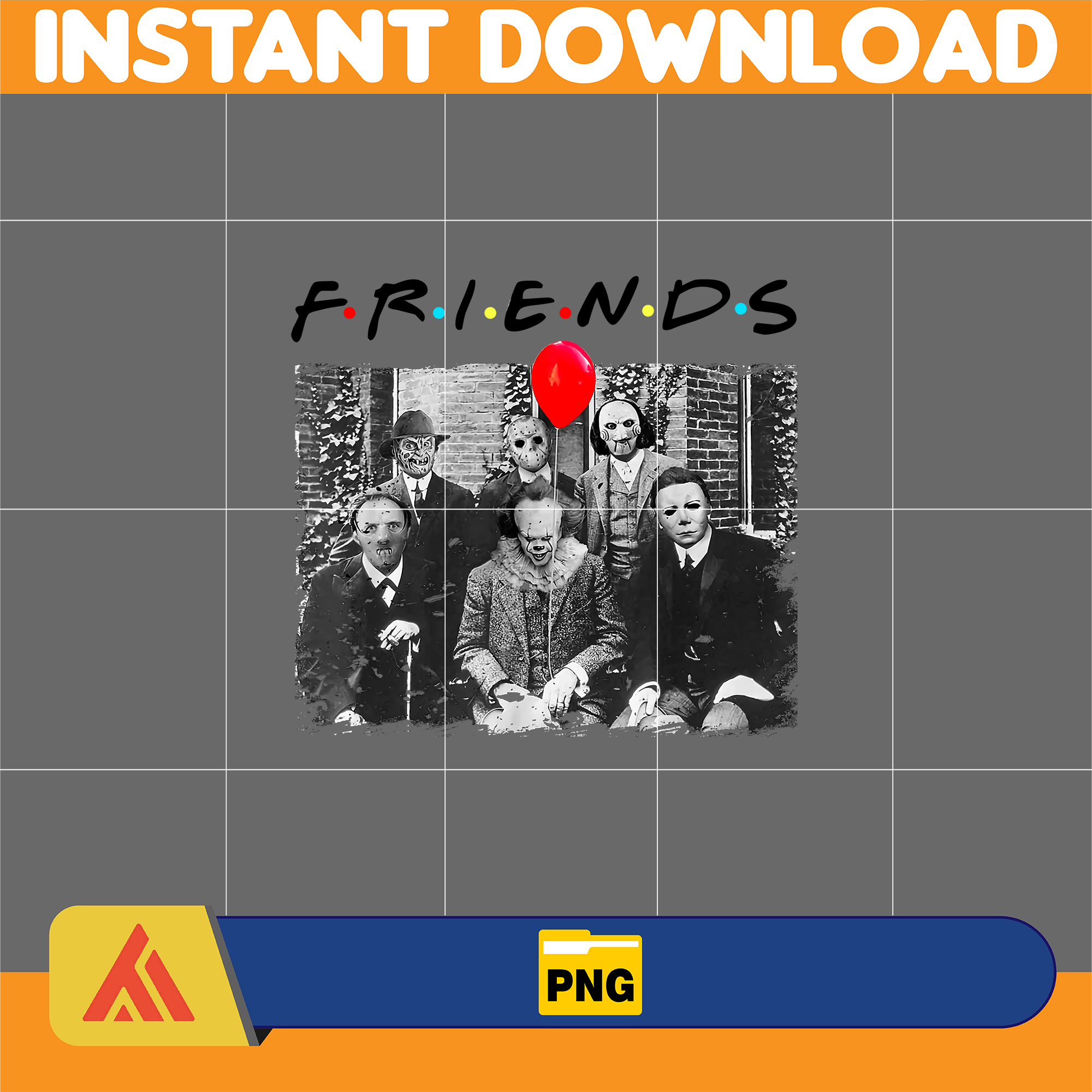 Horror Movies Characters PNG, Halloween Sublimation Designs | Inspire ...