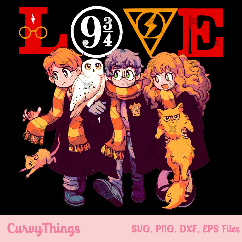 Harry P0tter Love 934 Characters Png, Wizard Friends Png, H0 | Inspire ...