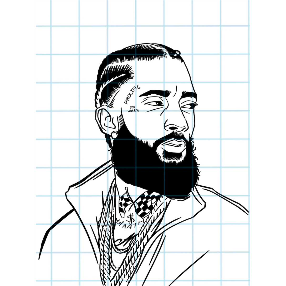 Nipsey Hussle Svg File Tshirt Design Inspire Uplift