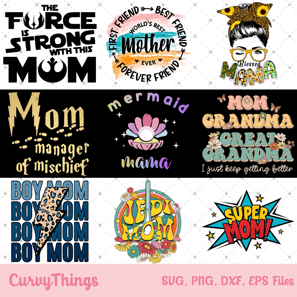 Jedi Mom Png, Super Mom Png, Blessed Mama Png, Boy Mom Png, - Inspire ...