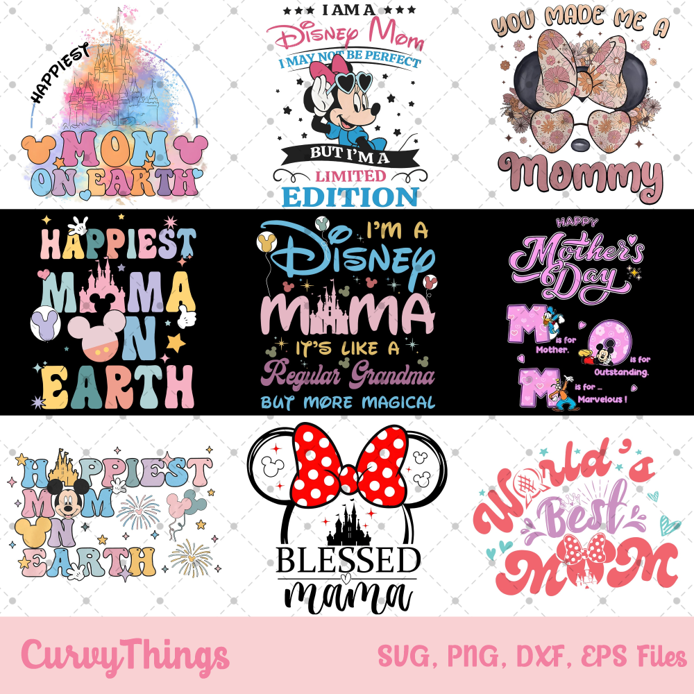 Mickey Mom Png, Happiest Mom On earth Png, Mickey Mothers da | Inspire ...