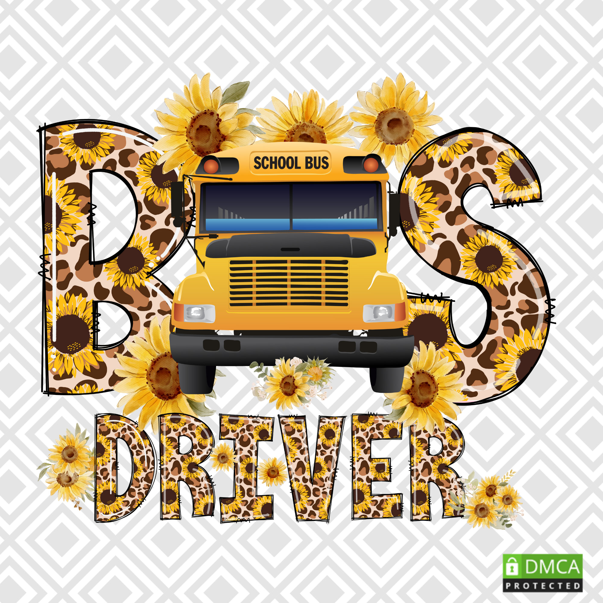Bus Driver Png, School Bus Png, Sunflower School Bus Design, - Inspire ...