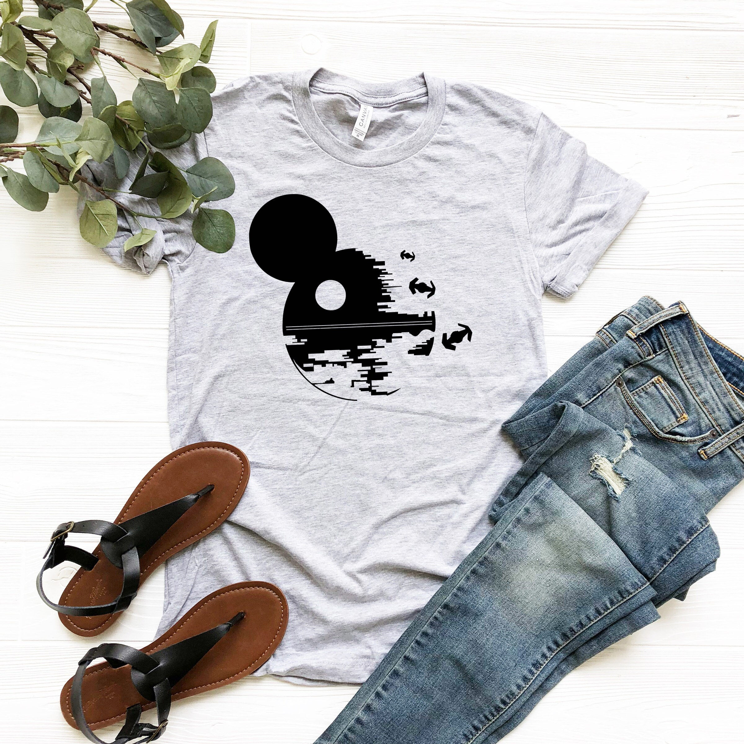 Mickey Death Star Shirt, Star Wars T-Shirt, Disneyworld, Dis | Inspire ...