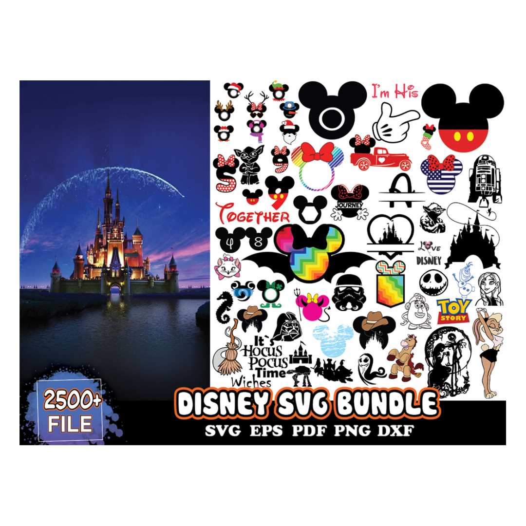 2500 Disney Svg Bundle, Disney Svg, Mickey Svg | Inspire Uplift
