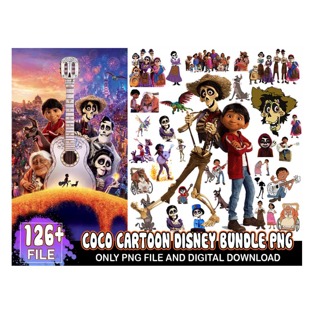 126 Files Coco Bundle Png, Disney Png, Cartoon Png | Inspire Uplift