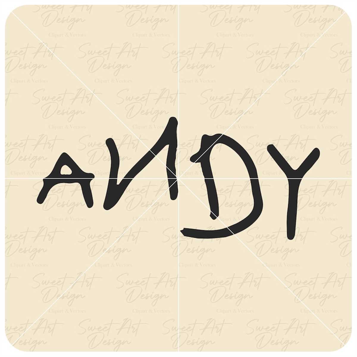 Andy Text Font Letters SVG, Toy Story SVG, Andy Woody Buzz L | Inspire ...