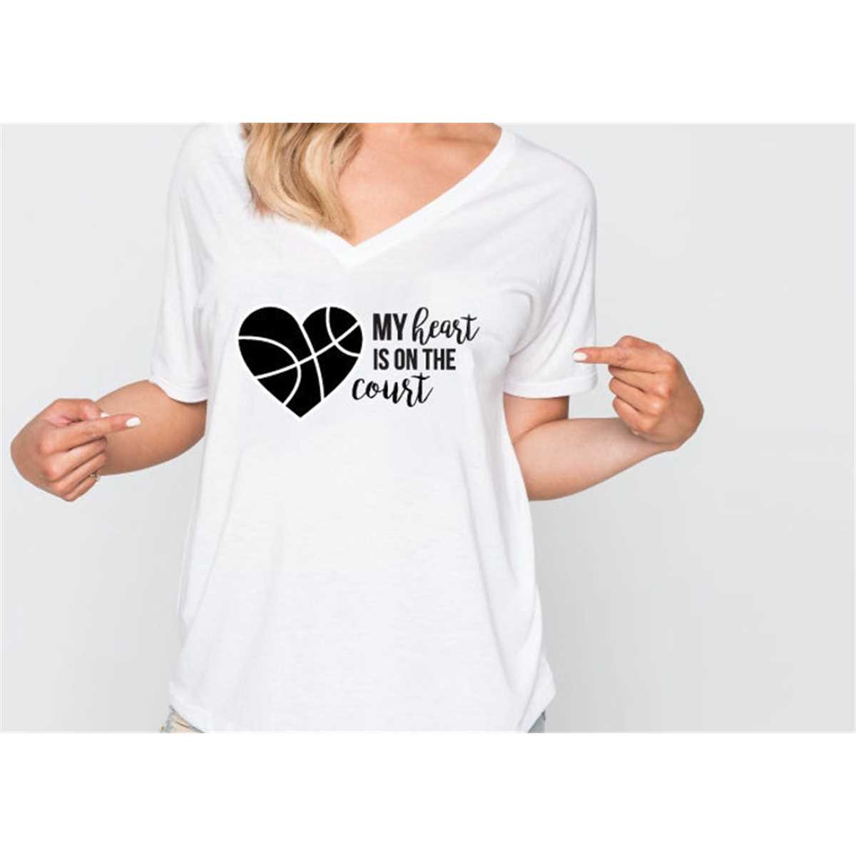 my heart is on the court svg - Inspire Uplift