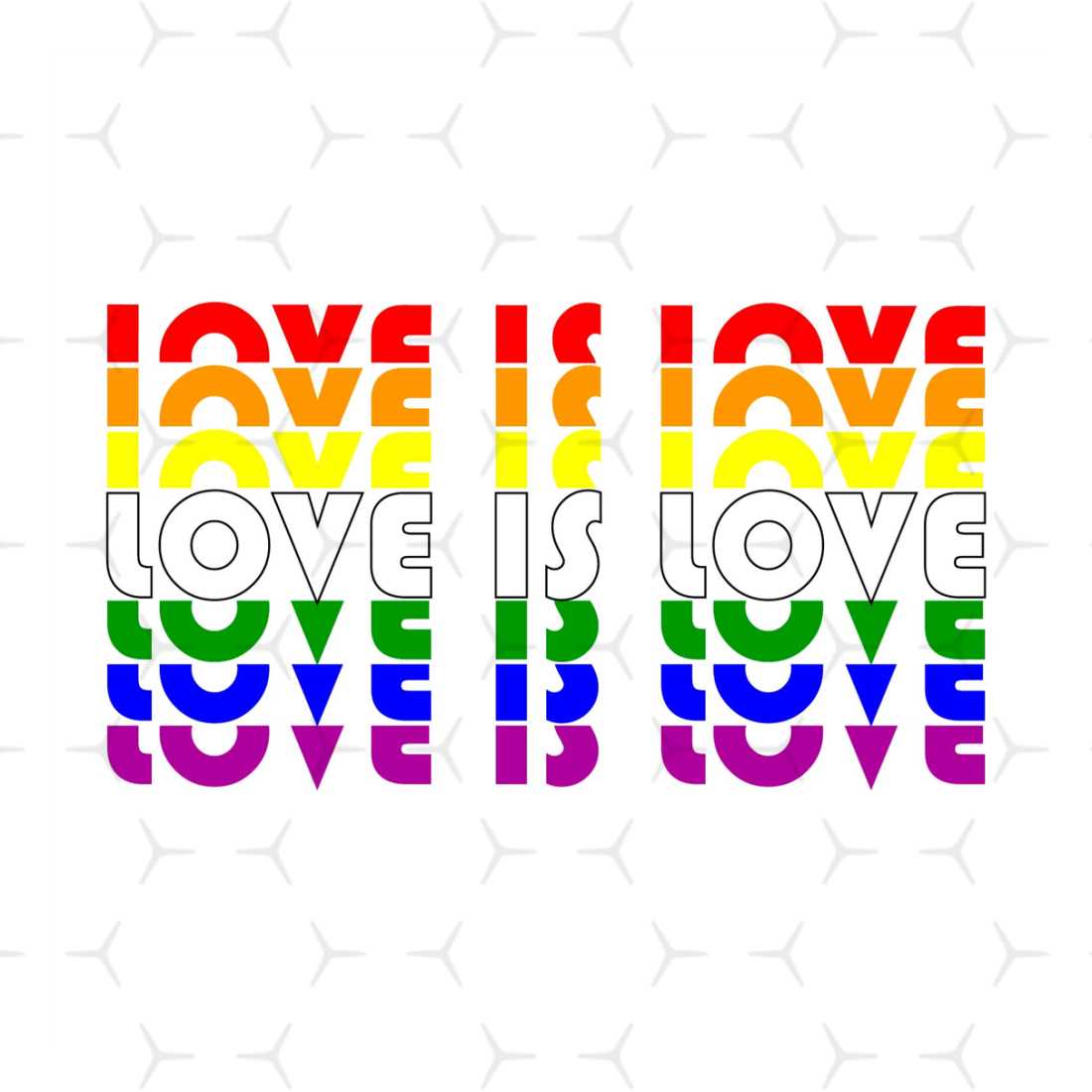 Love Is Love Design Svg, Lgbt Svg, Rainbow Svg, Heart Rainbo - Inspire ...