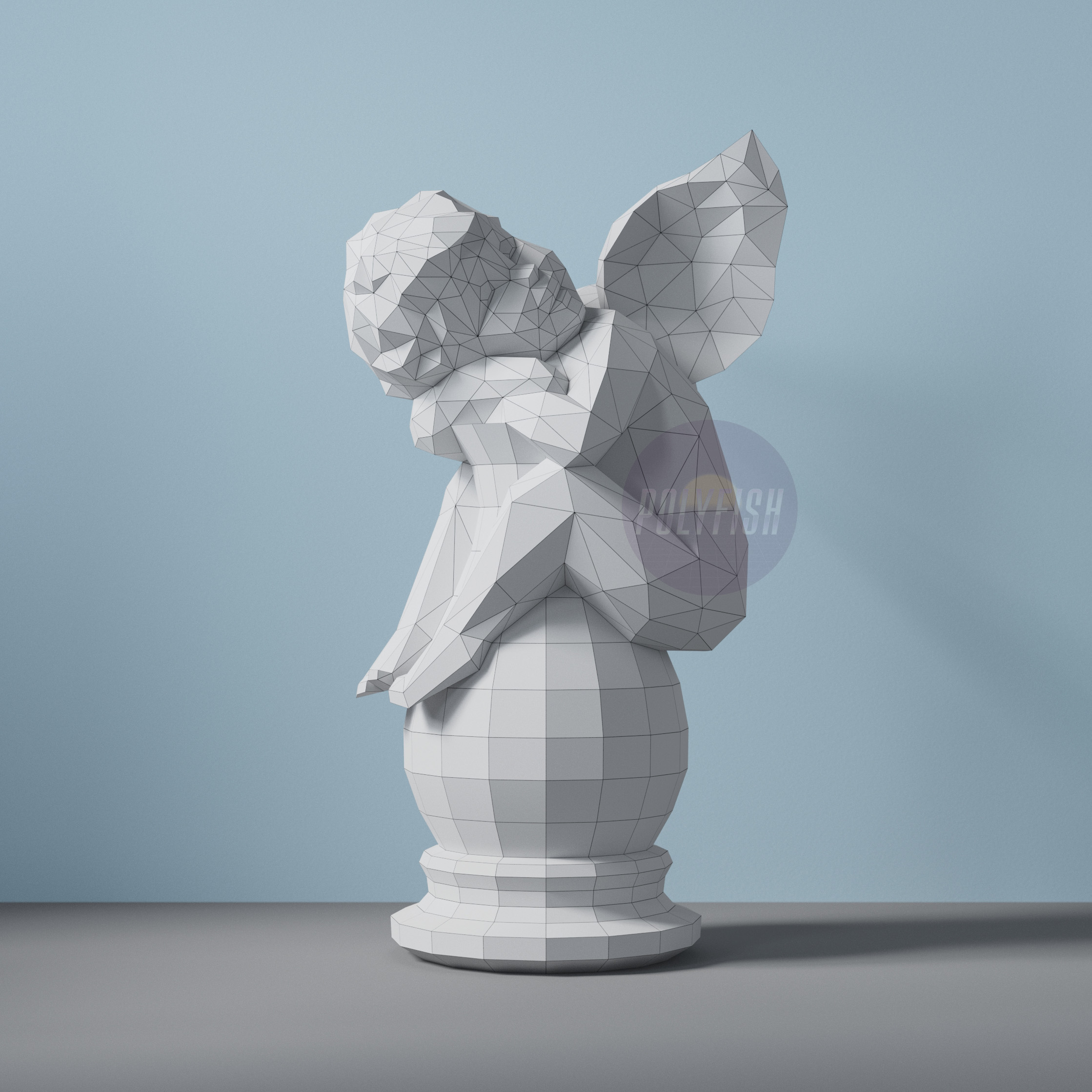 DIY Sleeping Cupid 3D model template Papercraft PDF | Inspire Uplift