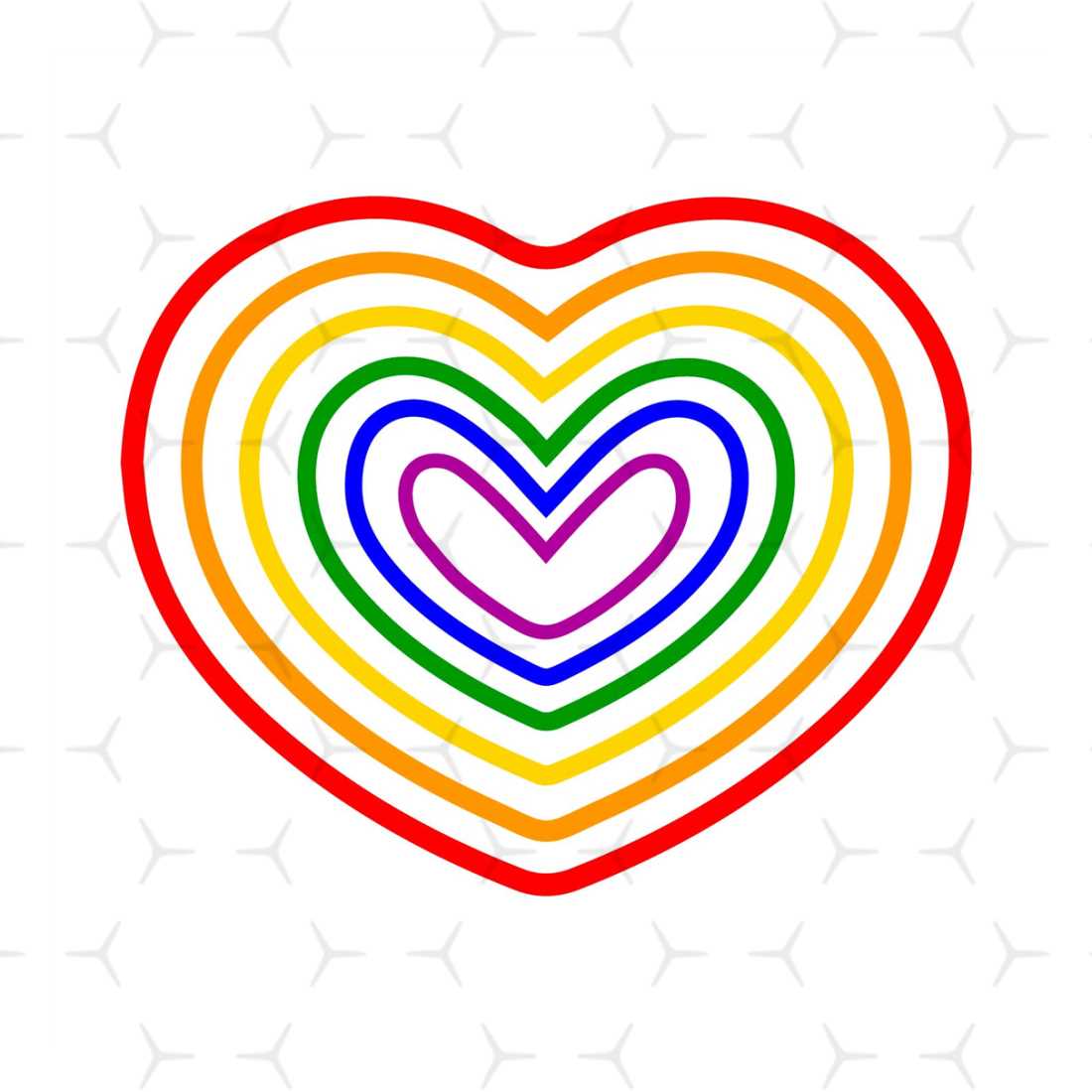Pride Rainbow Heart Svg, Lgbt Svg, Rainbow Svg, Heart Rainbo | Inspire ...