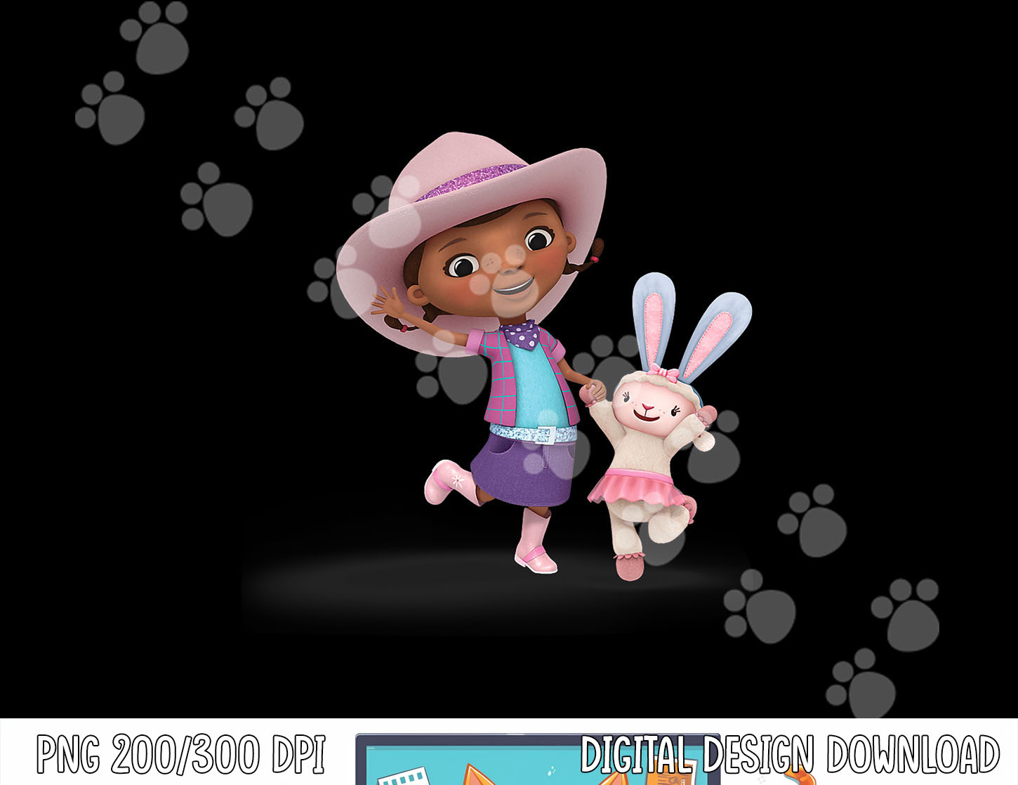 Disney Halloween Doc McStuffin Cowgirl and Lambie png, subli | Inspire ...