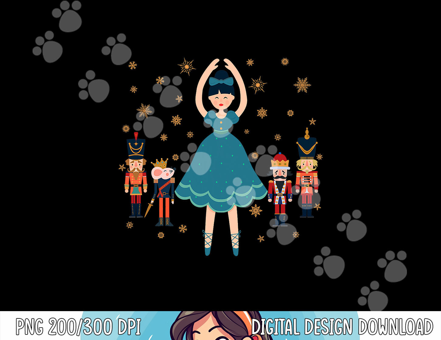 Christmas Ballet Clara Mouse King Princess Nutcracker png, s - Inspire ...