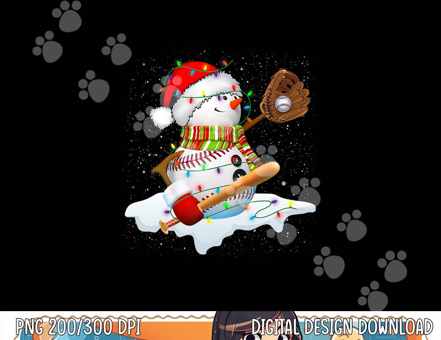 Christmas Baseball Bat Snowman Santa Snowflake Youth png, su - Inspire ...