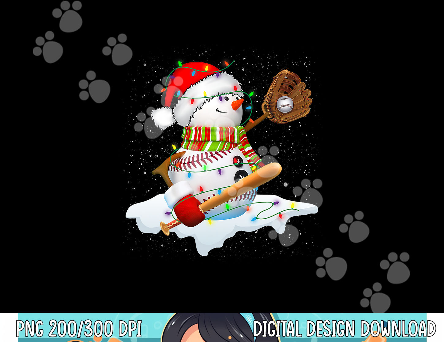 Christmas Baseball Bat Snowman Santa Snowflake Youth png, su - Inspire ...