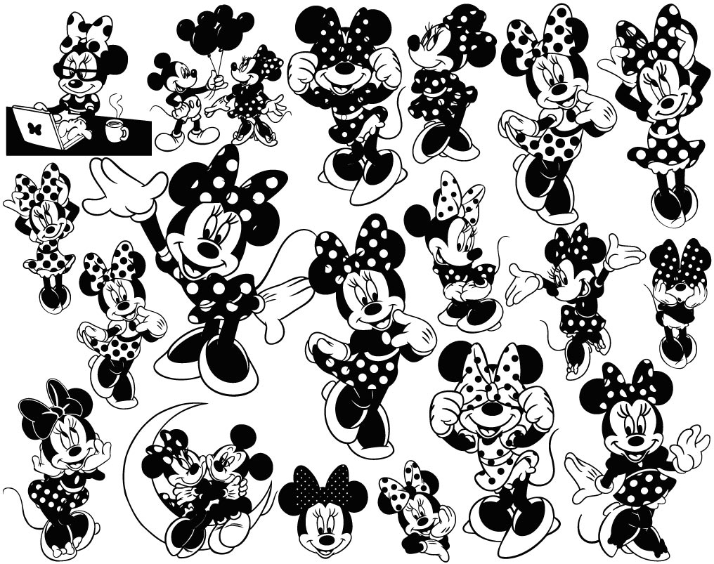 Minnie Mouse svg, Minnie svg, Red Dress Polka Dots svg, Mi - Inspire Uplift