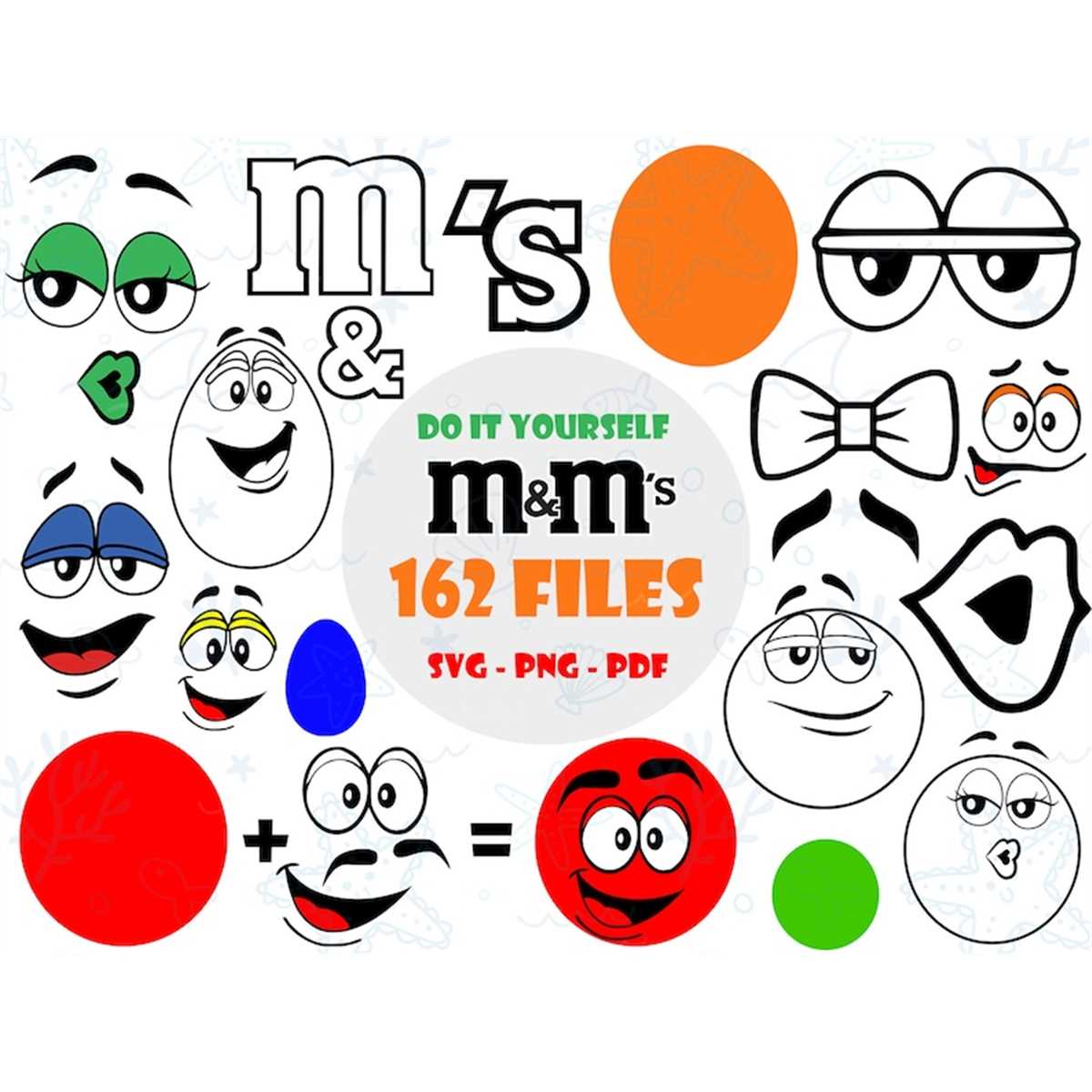 Face Svg, DIY Face SVG, Candy SVG, Face Ornaments Svg, Bundl - Inspire ...