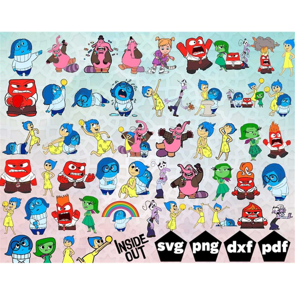 InsideOut SVG LAYERED Designs, InsideOut Birthday, Inside Ou | Inspire ...