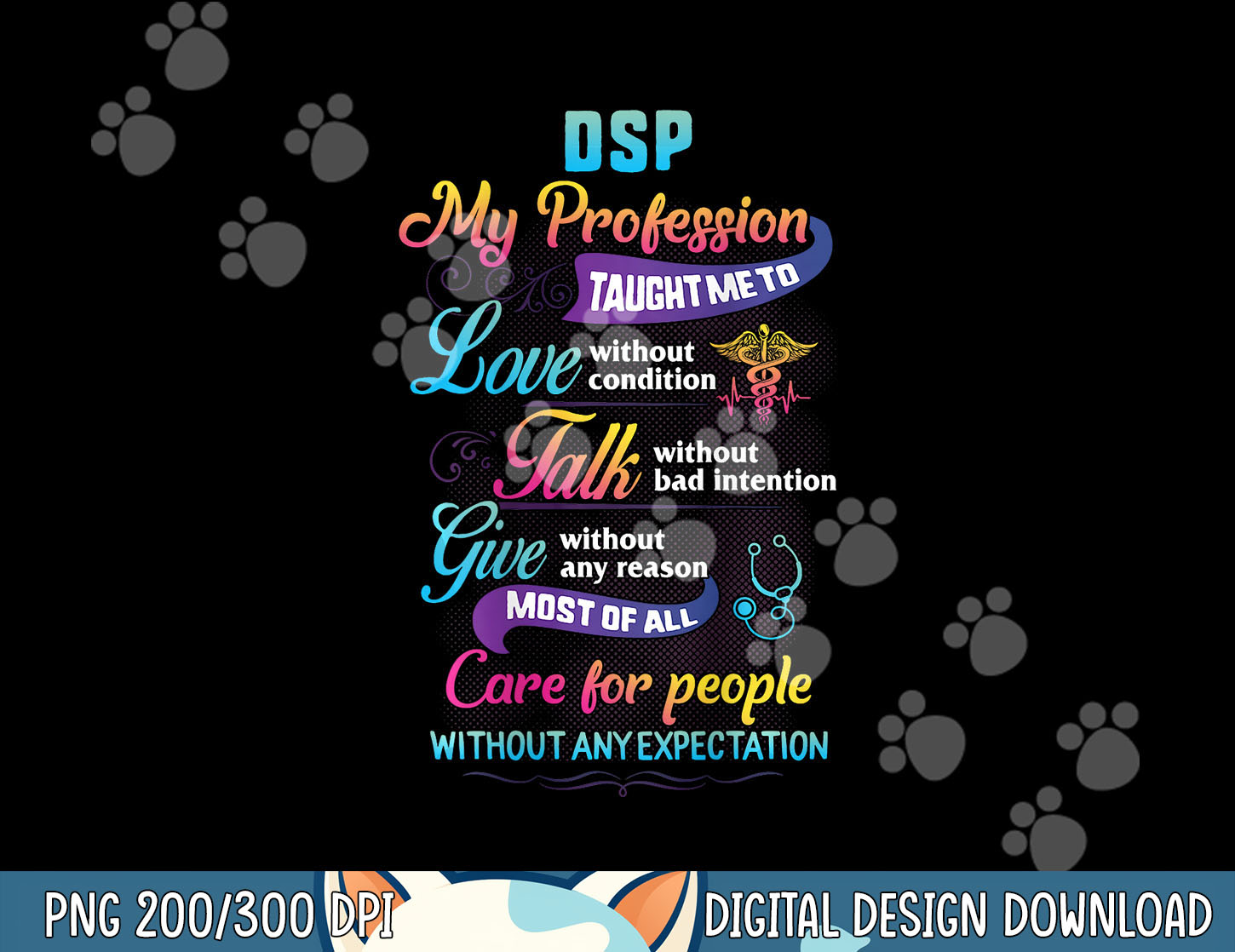 DSP Care For People Without Expectation Nurse Week Gift png | Inspire ...