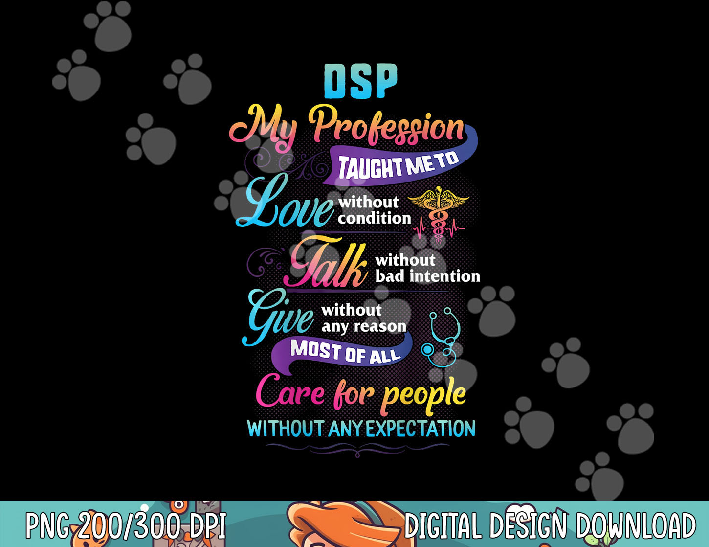 DSP Care For People Without Expectation Nurse Week Gift png | Inspire ...