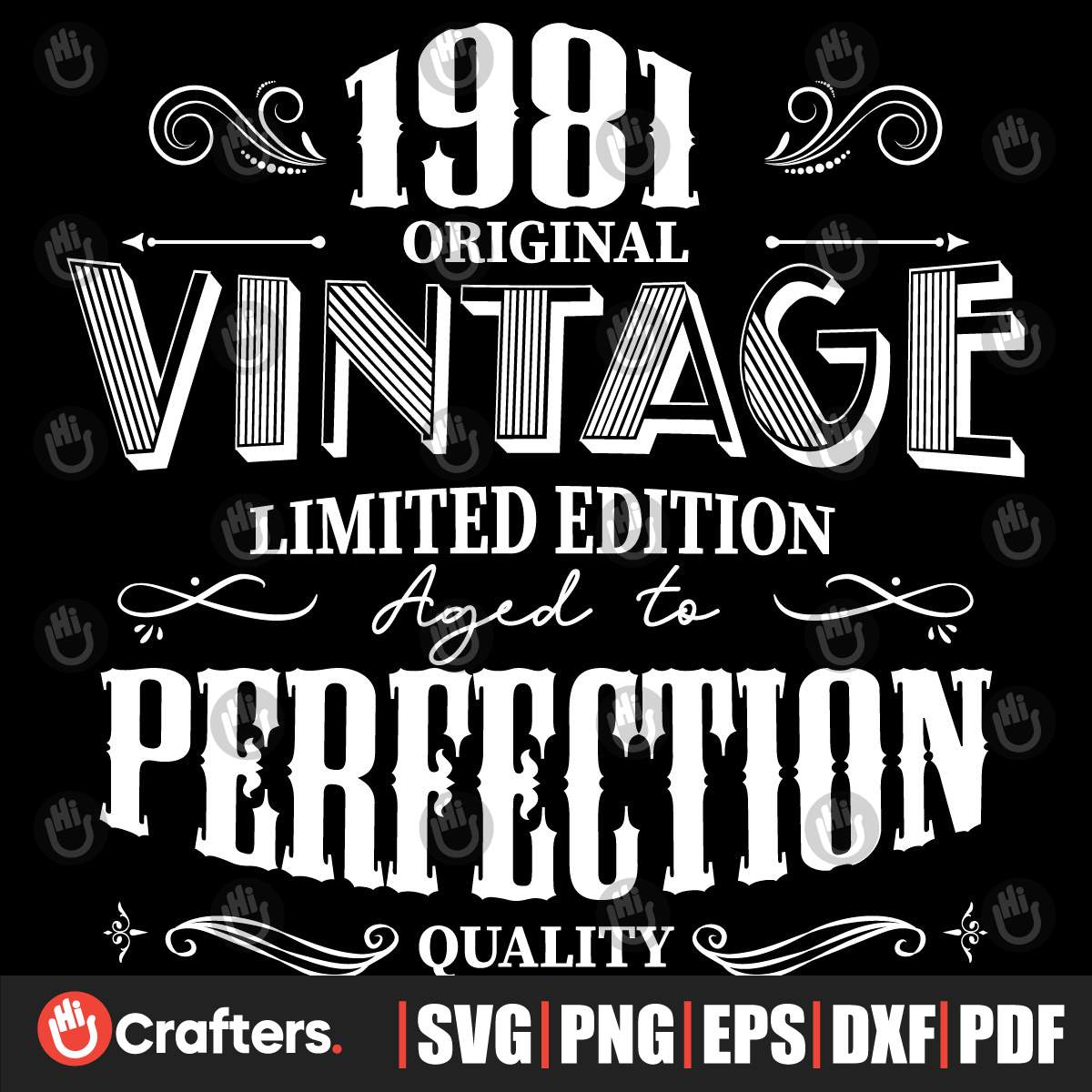 1981 Original Vintage Limited Edition Svg, Birthday Svg, 40t | Inspire ...