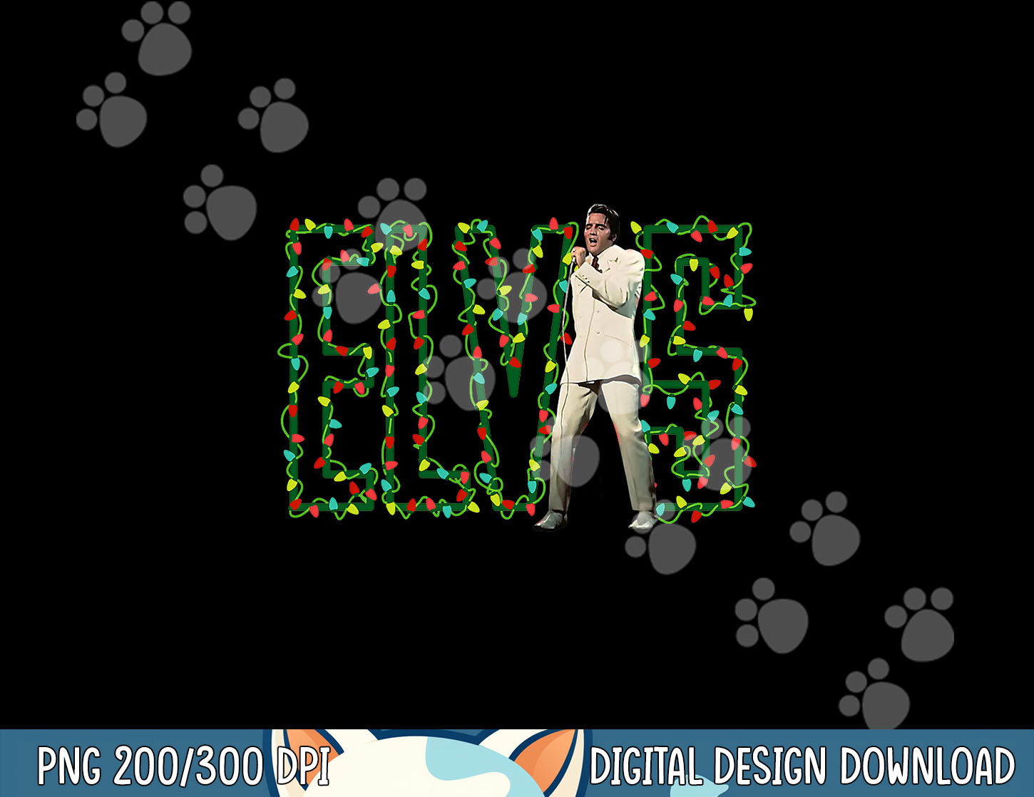 Elvis Presley Official Elvis Christmas Lights png,sublimati | Inspire ...