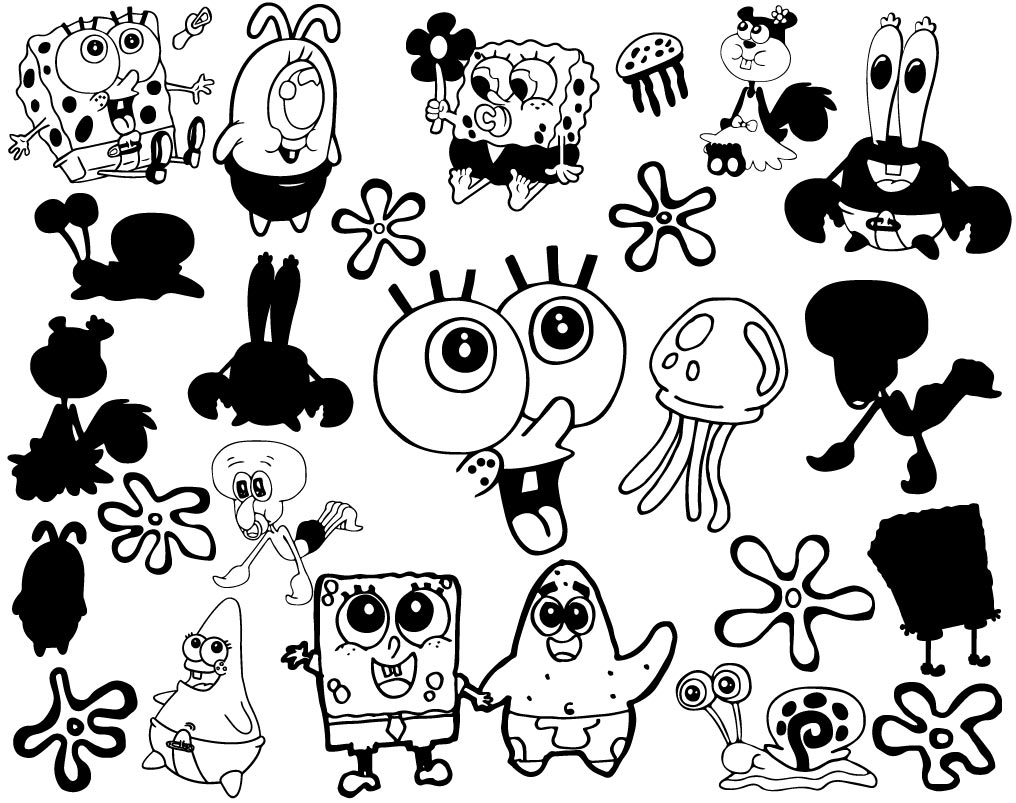 Spongebob baby svg, spongebob baby siluette svg, baby planct | Inspire ...