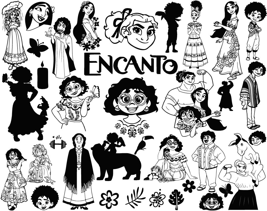 Mirabel Madrigal Encanto svg Silhouette, Encanto Mirabel Mad - Inspire ...
