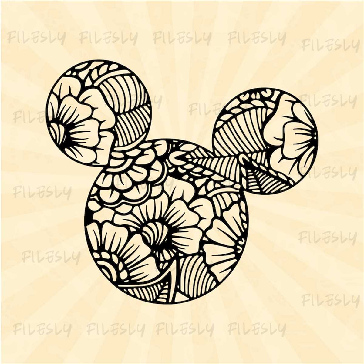 Mickey mandala svg, Mandala svg, Mouse head svg, Mouse manda - Inspire ...