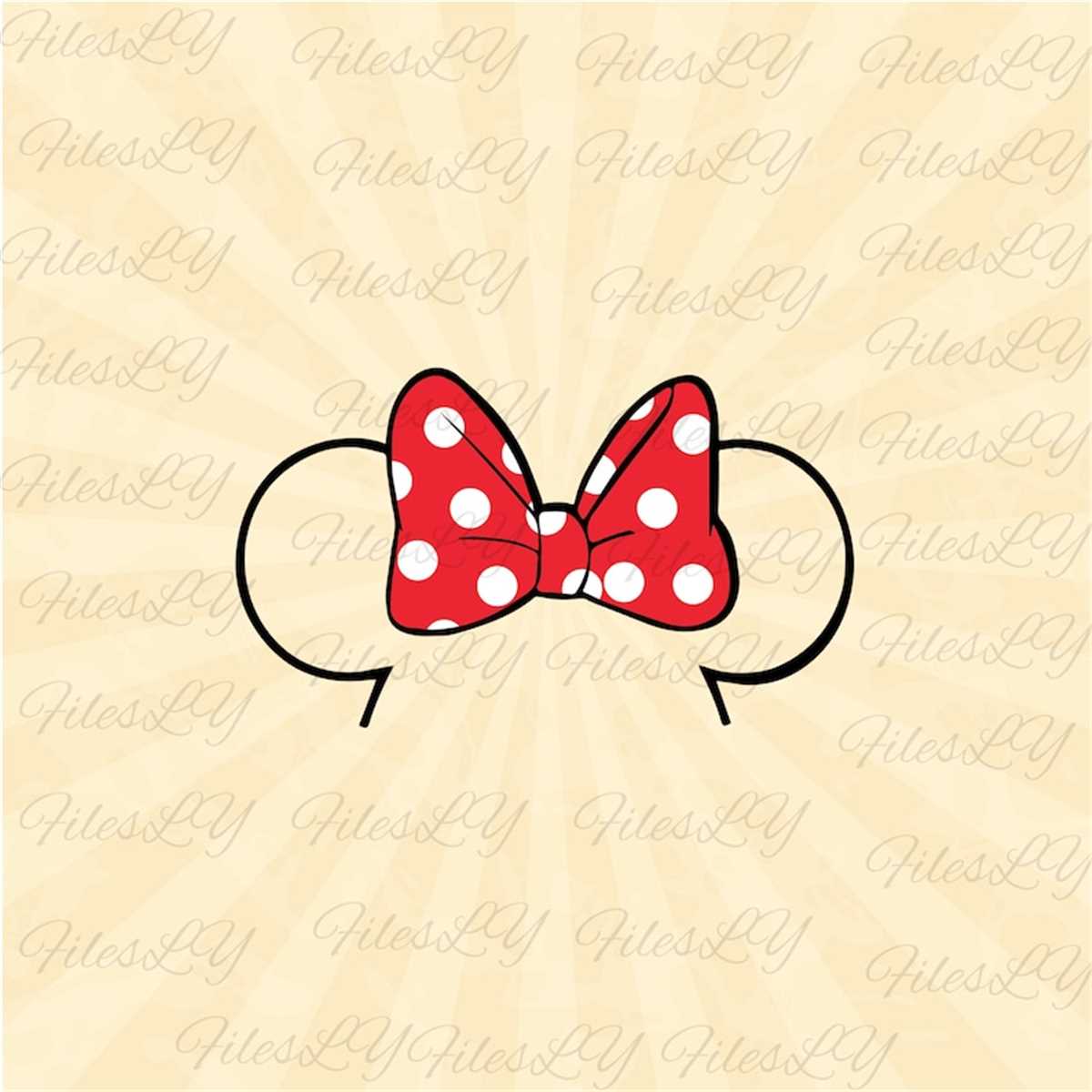 Minnie Ears Svg, Mouse Bow Svg, Mouse head svg, Mouse ears | Inspire Uplift
