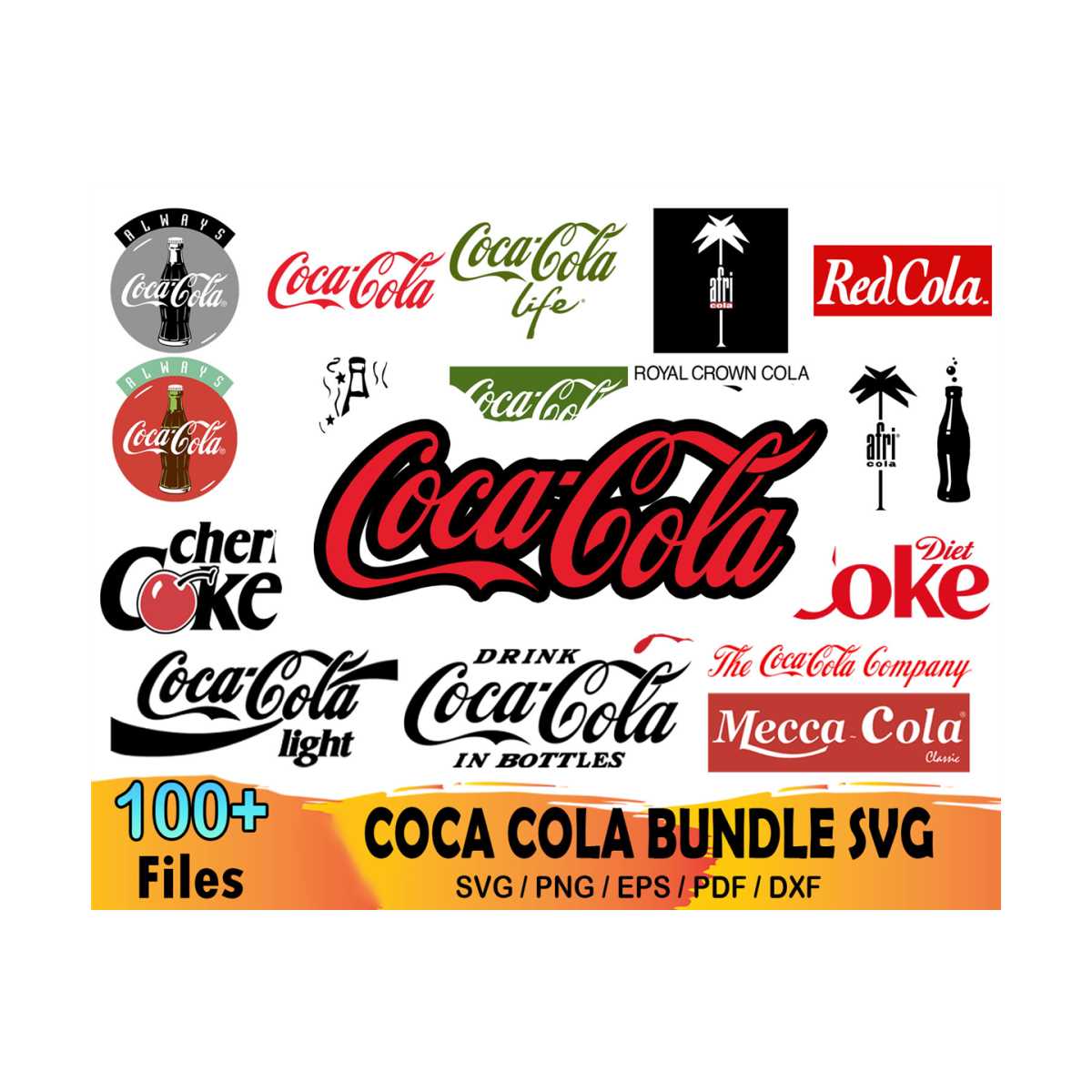 100 Coca Cola Bundle Svg, Coca Cola Logo Svg, Coke Logo Svg | Inspire ...