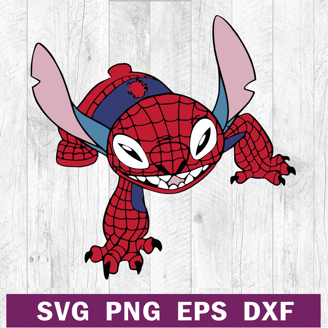 Stitch spider man SVG PNG DXF EPS, Stitch spider-man SVG, St | Inspire ...