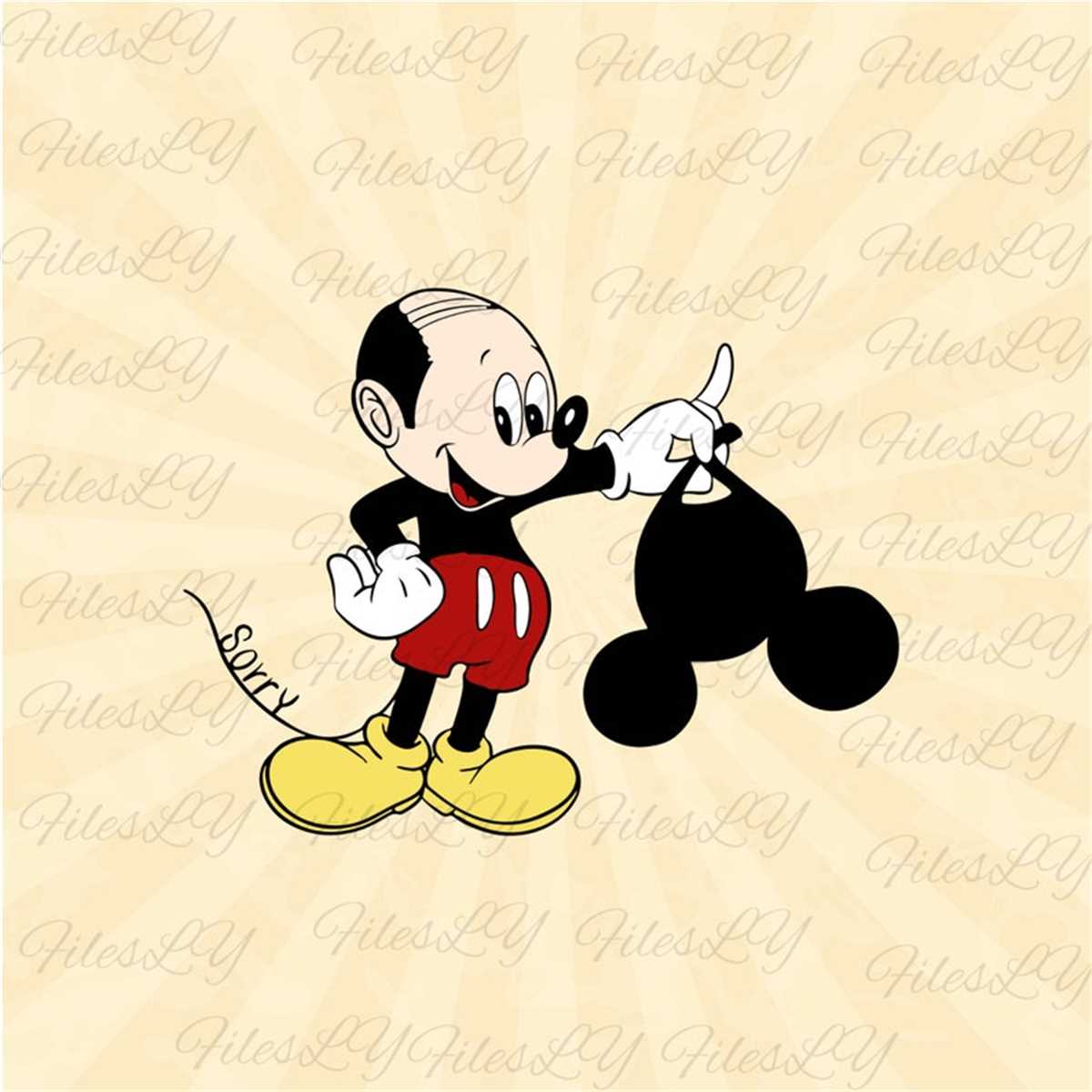 Mouse with his hat svg, Sorry Mouse svg, Mickeyy Mouse svg, - Inspire ...